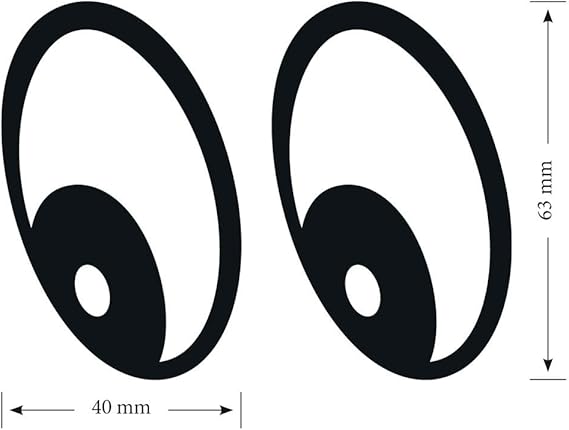 Augen schwarz, Car Auto,Aufkleber,Sticker,Eye,Stickers: Amazon.de ...