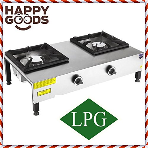 Commercial Kitchen Equipment RANGETOP 2 BURNER DUAL cooktop PROPANE GAS ...