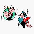 Amazon.com: Popeye & Olive Old Cartoon Art Work Sticker Vinyl ...