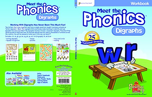 Preschool Prep Company Meet The Phonics - Digraphs Workbook | Phonics