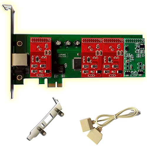 Buy FXS FXO Card with 3 FXO + 1FXS Ports,PCI-E Connector,Low Profile ...