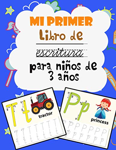 Buy Mi primer libro de escritura para niños de 3 años: Práctica para niños con control de lápiz ...