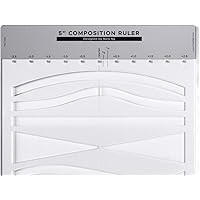 Amazon.com : Rue High 5-inch Composition Ruler by Nico Ng | Clear ...