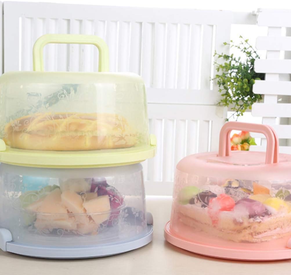 Hemoton Plastic Cake Containers Clear Cake Container Cake Carrier with ...