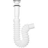 Fleximatic 2218A Céspol para lavabo, flexible, bote chico, con push ...