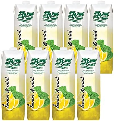 Al Rabie Lemon & Mint Juice, 8 x 1 ltr price in Saudi Arabia | Amazon ...