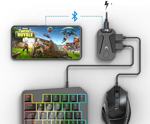 سعر Gaming Mix Pro Bluetooth PUBG Controller Set, Android/iOS Gaming Keyboard Mouse Converter ...