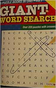 Bendon Giant Word Search 3 Puzzle Books in One, Volume 1 (Over 220 ...