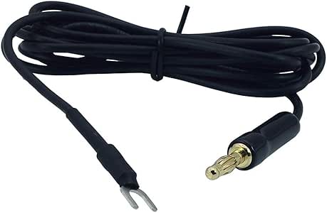 Amazon.com: Turntable Custom Ground Wire Plug Plated 4.9 Feet Long for ...