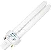 (10 Pack) Sylvania 20672 CF18DD/E/835/ECO 18-Watt 3500K 4-Pin Double Tube Compact Fluorescent ...