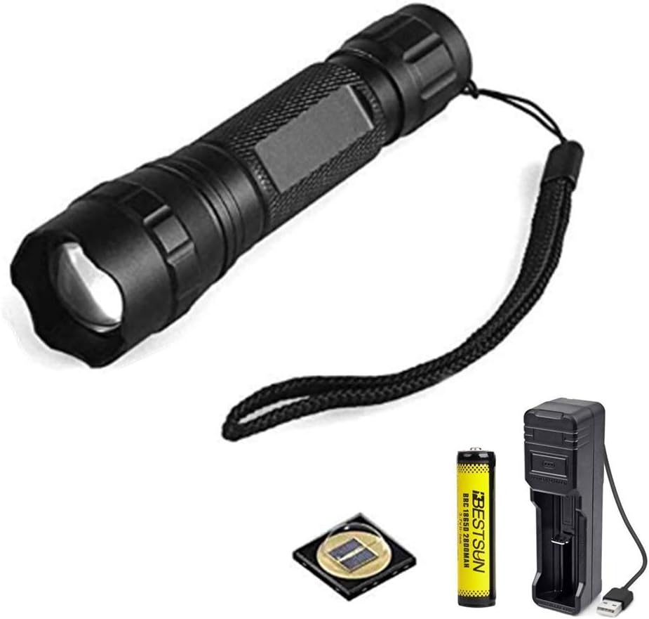 IR Torch, 940nm IR Illuminator Infrared Light Zoomable Night Vision Torch IR LED Flashlight for ...