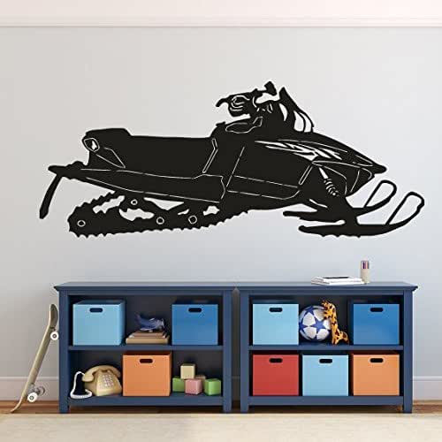 Amazon.com: snowmobile wall decal snow car wall sticker winter sport ...