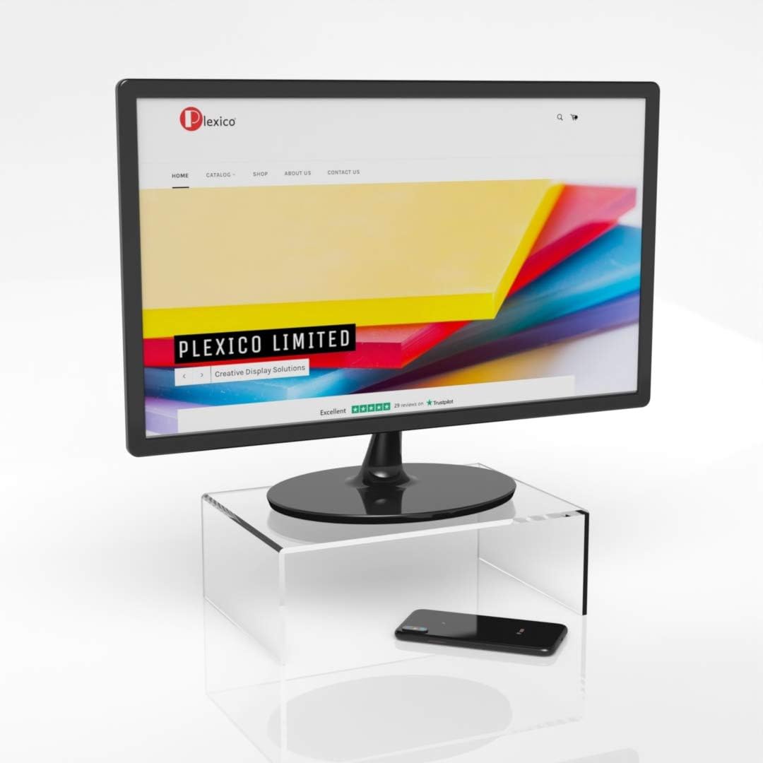 Acrylic Monitor Riser Monitor Stand Computer Screen Riser (Clear ...