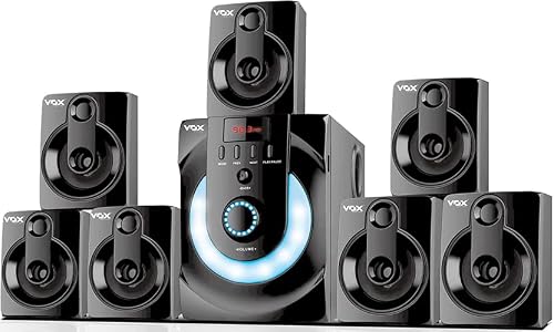 Vox V7171 Home Theater 7.1 Speaker System (BT, Aux, USB and FM ...