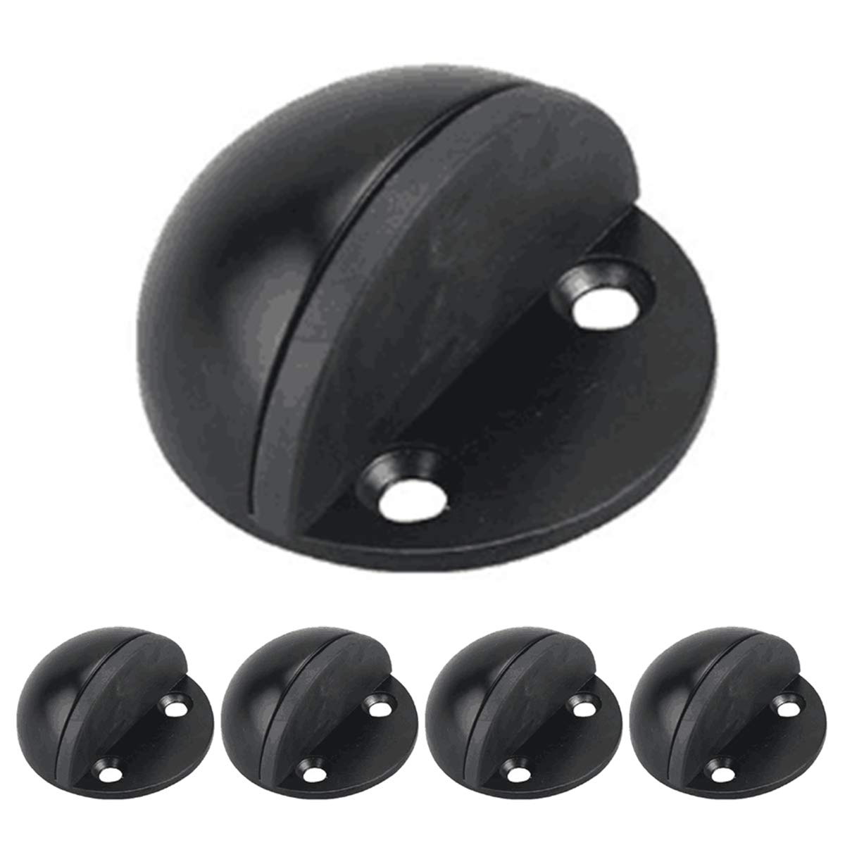 HUTLON Door Stopper, Floor Mount Dome Shaped Door Stop, Brushed Satin ...