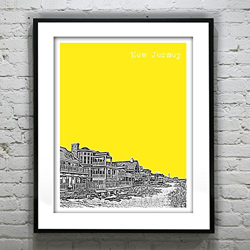 Amazon.com: New Jersey Shore New Jersey Art Print Poster - Jersey Shore ...