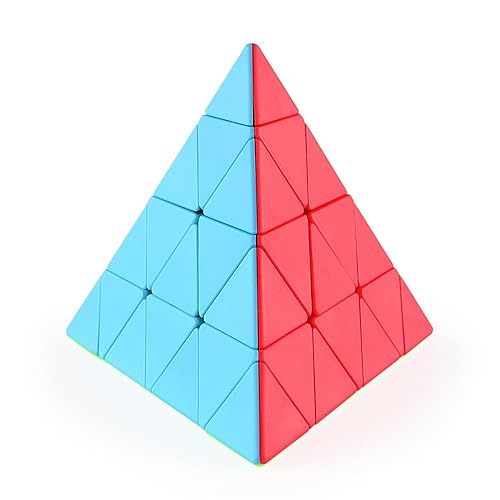 RainbowBox 4x4 Pyraminx Magic Cube 4x4x4 Pyramid Speed Cube Stickerless ...