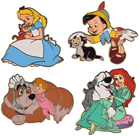 Disney Frozen & Pets Enamel Pin Set, Pack of 4 Pieces, Limited Edition ...