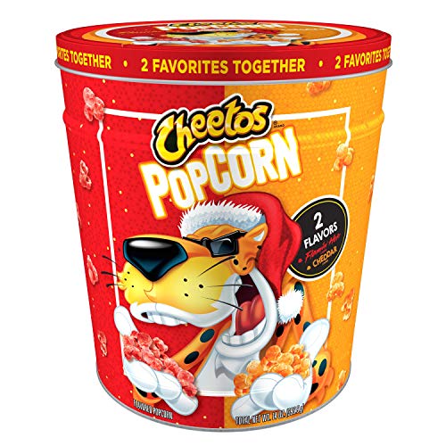 Cheeto Popcorn Holiday Variety Tin - 2 Favorite Flavors in GIANT Tin ...
