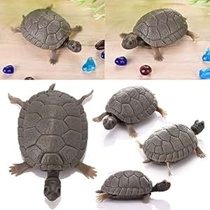 Amazon.com : Aquarium Plastic Artificial Fake Turtle Tortoise Fish Tank ...