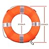 Lifebuoy Set 20Inch Life Preserver Ring and Water Floating Lifesaving ...