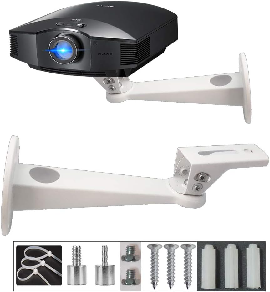 Universal Mini Projector Wall Mount Length 7.9 Rotation 360° Tilt 60 ...