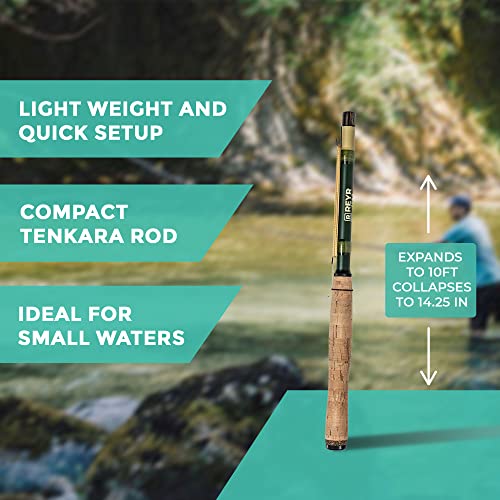 REYR Gear - Tiny Cast Tenkara Rod, Ultralight Fishing Rod with Built-in ...