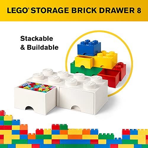 Room Copenhagen LEGO Brick Drawer, 8 Knobs, 2 Drawers, Stackable ...