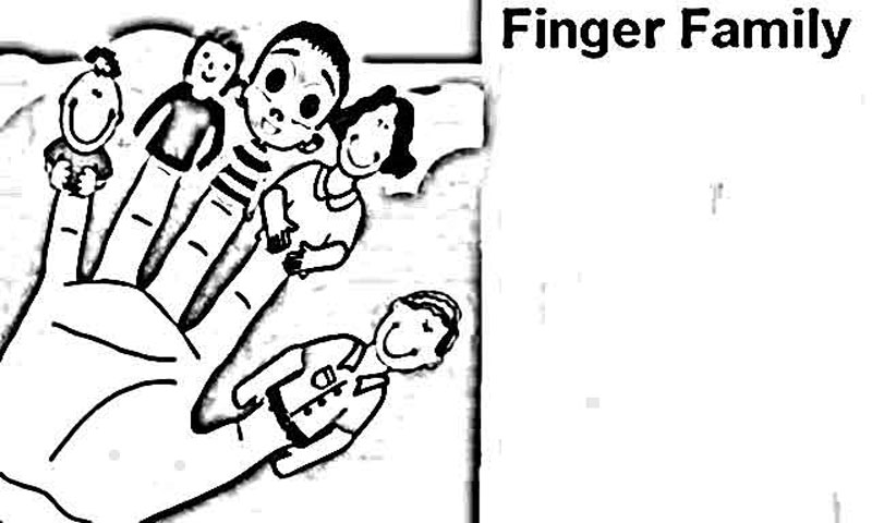 Finger Family Printable Coloring Puppets Pages Worksheets Template ...