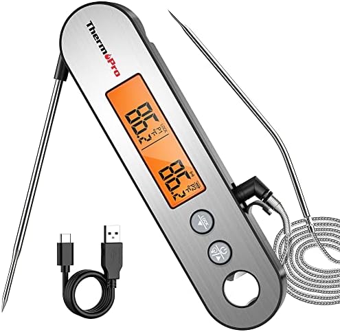 سعر ThermoPro TP610 Digital Meat Thermometer for Cooking, Rechargeable ...