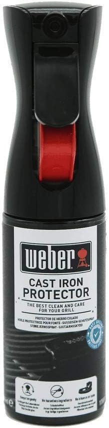 Weber Cast Iron Protector de hierro fundido, negro: Amazon.es: Jardín