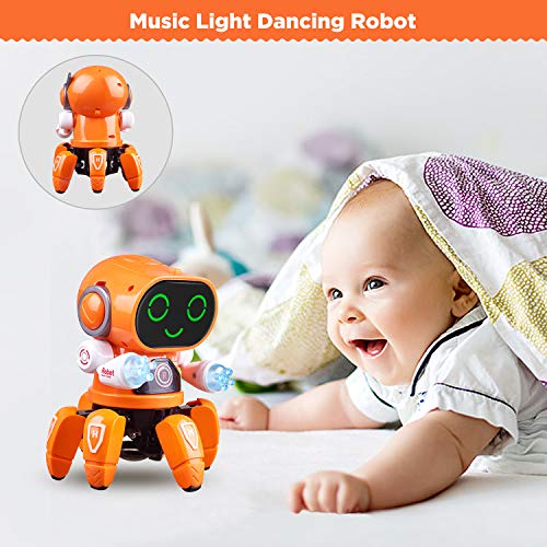 Marsjoy Musical Baby Toys Dancing Walking Robot for Boys & Girls Kids ...