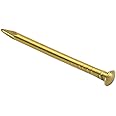 18 ga. x 3/4 in Solid Brass Escutcheon Pins, 100-Pack - Collated Pinner ...