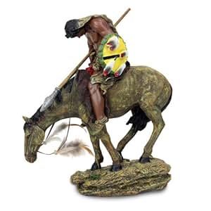 Amazon.com: End of Trail, Tired Native American Warrior Riding a Horse ...