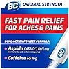 BC Powder Original Strength Pain Reliever, Dissolve Packs, 24 ...
