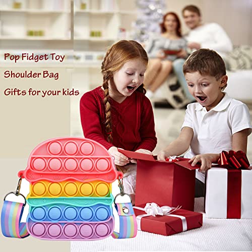 Pop Purse Shoulder Bag Fidget Toys Push Its Popper Sensory Fidgets ...