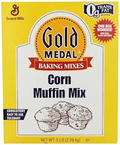 Amazon.com : GeneralMills LR/D GOLD MEDAL CORN MUFFIN MIX 6 CASE 5 ...