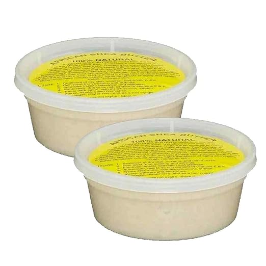 REAL African Shea Butter Pure Raw Unrefined From Ghana "IVORY" 240ml ...