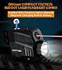 QR-Laser Red Laser Sight Gun Light Combo 500 Lumens Tactical Flashlight ...