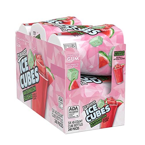 ICE BREAKERS ICE CUBES Watermelon Slushie Flavored, Made with Xylitol ...