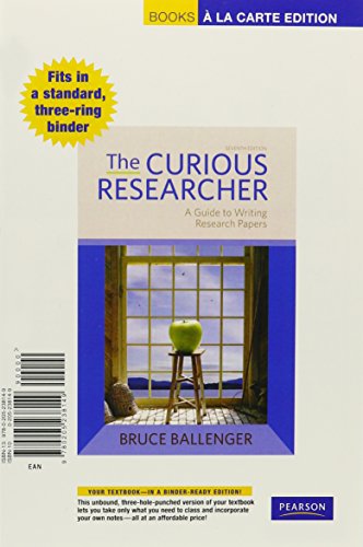 Amazon - The Curious Researcher: A Guide to Writing Research Papers ...