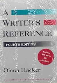 A Writer's Reference: Diana Hacker: 9780312404208: Amazon.com: Books