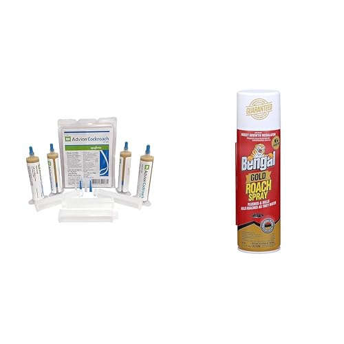 Advion Cockroach Gel Bait, 4 Tubes x 30-Grams, 4 Plunger and 4 Tips ...