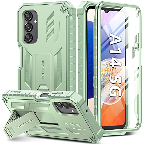 FNTCASE for Samsung Galaxy A14-5G Case: Dual-Layer Protective Textured Shockproof Rugged TPU ...