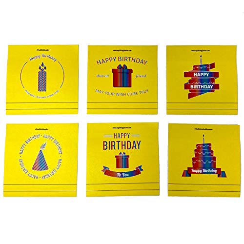 Amazon.com : Happy Birthday Sticky Notes - Perfect for Birthday Cards ...