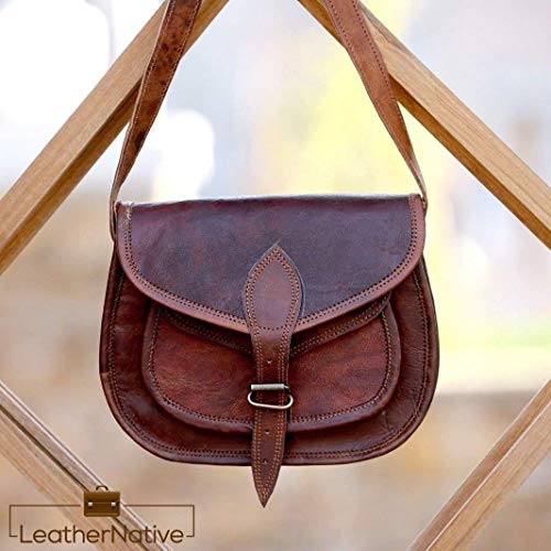 Womens Leather Saddle Bags. Small Purse Vintage Satchel for Women PU ...