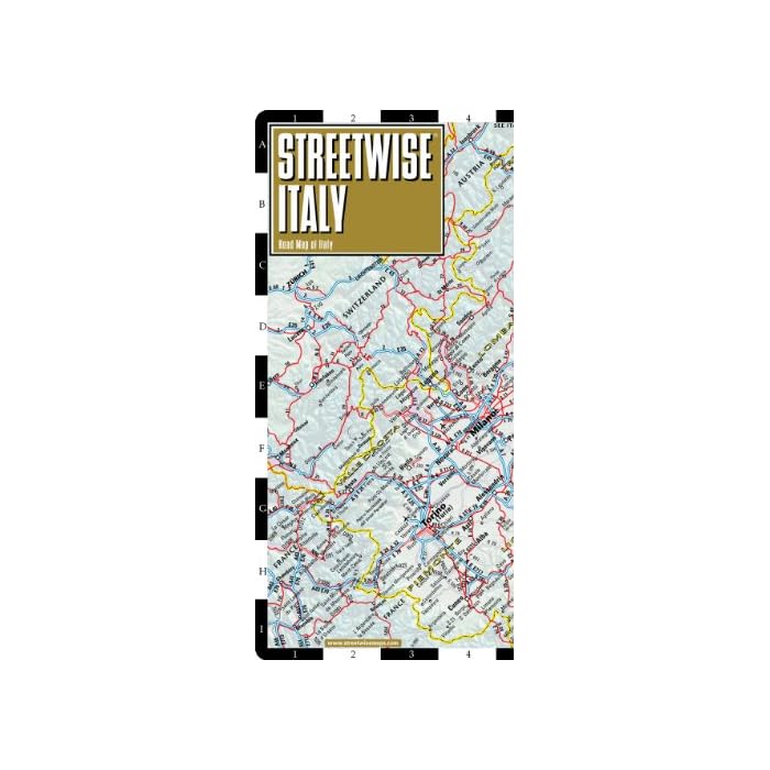 Buy Streetwise Italy Map - Laminated Country Road Map of Italy ...