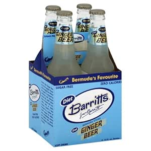 Amazon.com : Barritts Soft Drink, Ginger Beer, Bermuda Stone, Diet, 48 ...