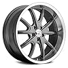 Vision 143 TORQUE Gunmetal Machined Lip Wheel with Machined Finish ...