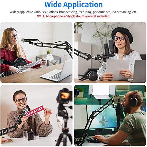 Neewer Microphone Arm Stand With Upgraded C Clamp, Adjustable ...